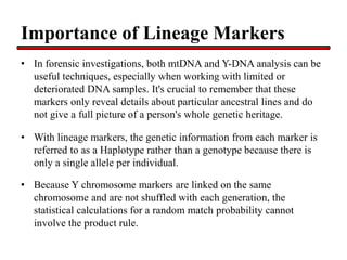 Lineage Markers in Forensic Serology & DNA Typing.pptx