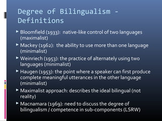 13 ling-122-15---bilingualism-and-code-switching | PPT