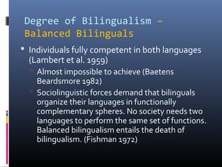 13 ling-122-15---bilingualism-and-code-switching | PPT