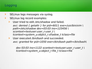 chroot and SELinux | ODP