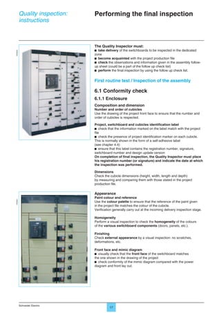 13 lv switchboard inspection guide | PDF