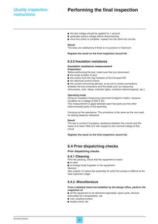 13 lv switchboard inspection guide | PDF