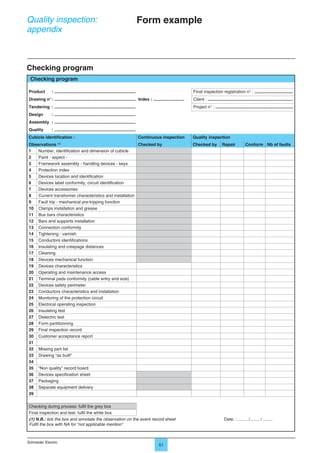 13 lv switchboard inspection guide | PDF