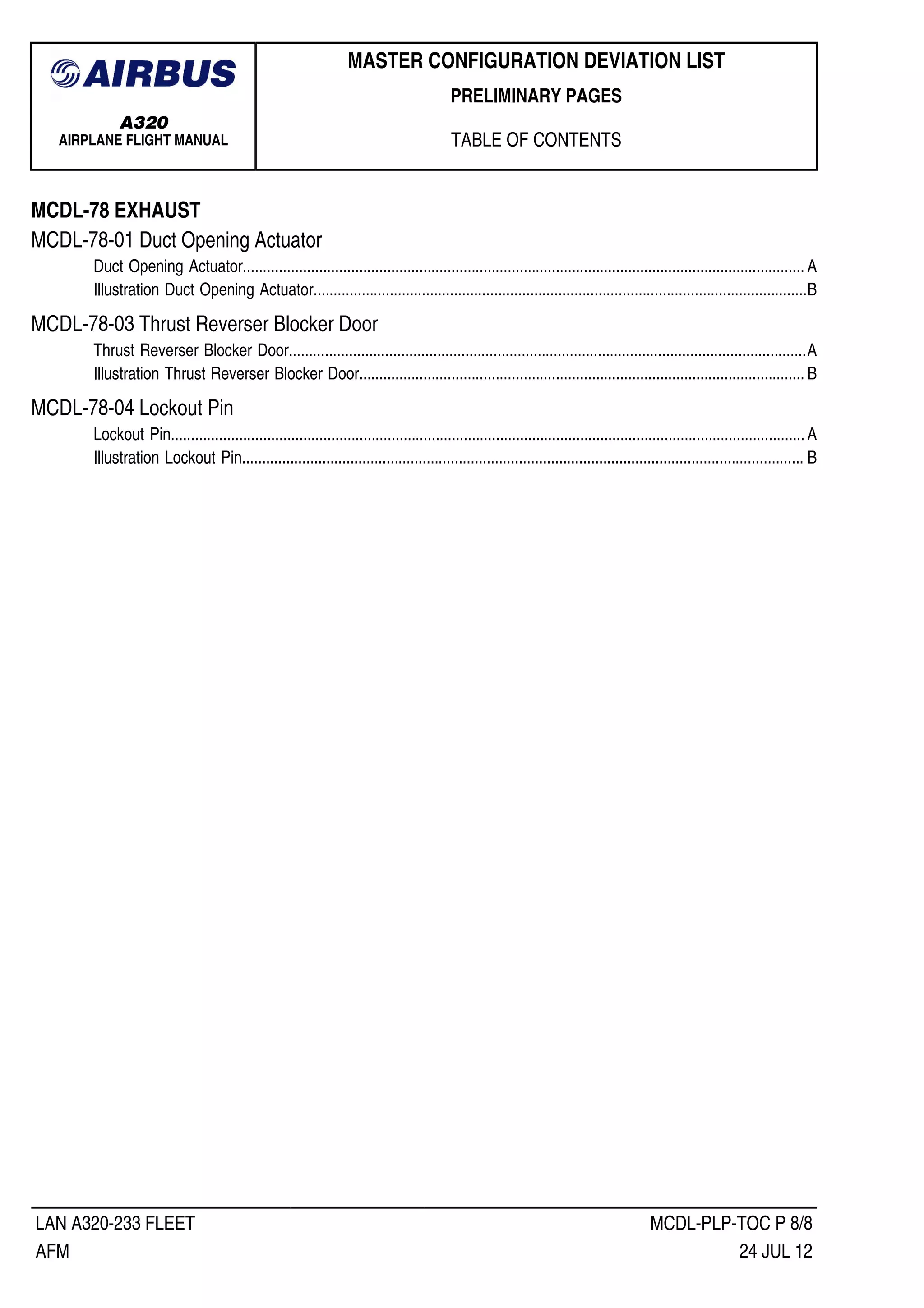 13 master configuration deviation list a-320 | PDF | Air Travel ...