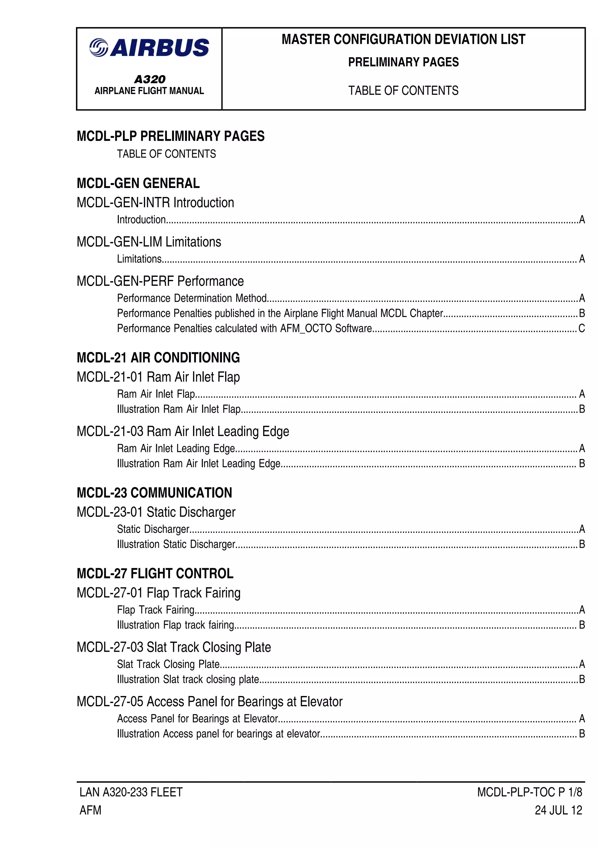 13 master configuration deviation list a-320 | PDF