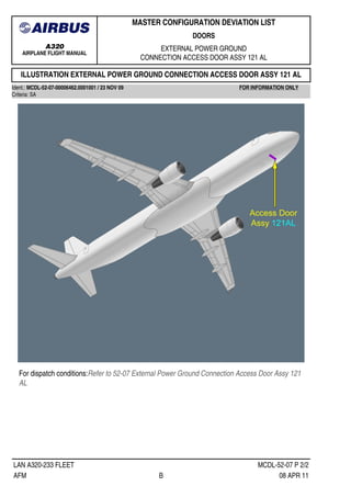 13 master configuration deviation list a-320 | PDF