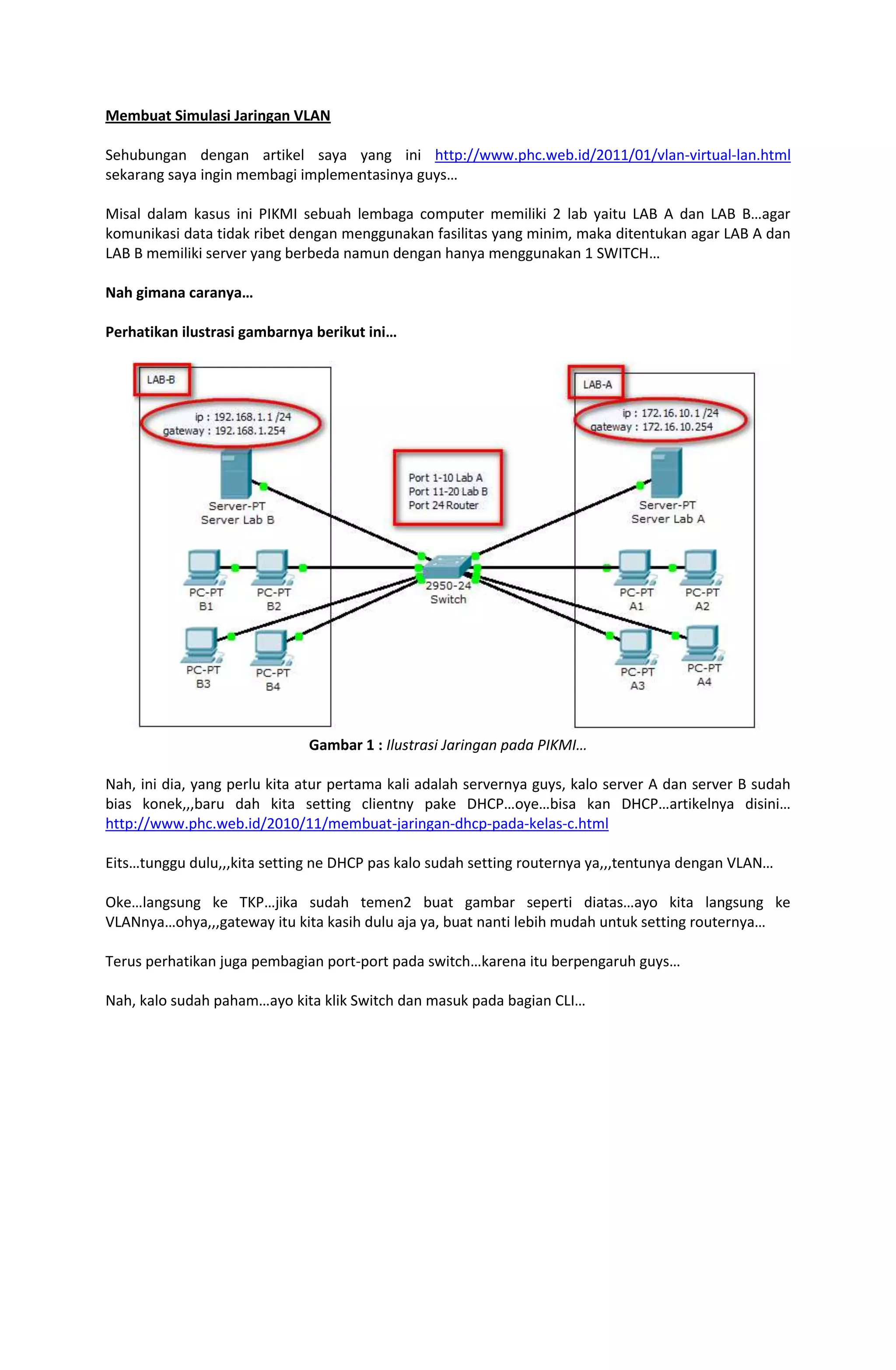 13. membuat simulasi jaringan vlan | PDF