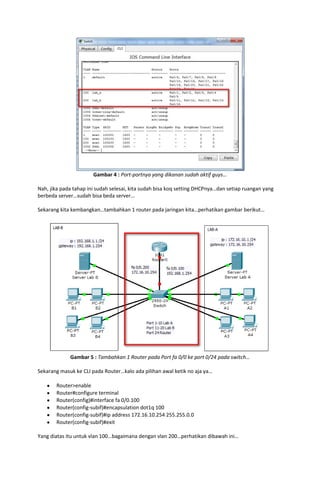 13. membuat simulasi jaringan vlan | PDF