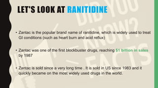 The story of Ranitidine and NDMA | PPTX