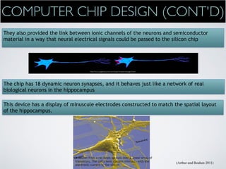 13 nicole neurons growing on silicon presentation | PDF