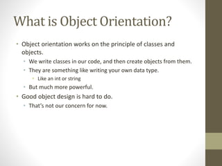 CPP13 - Object Orientation | PPTX