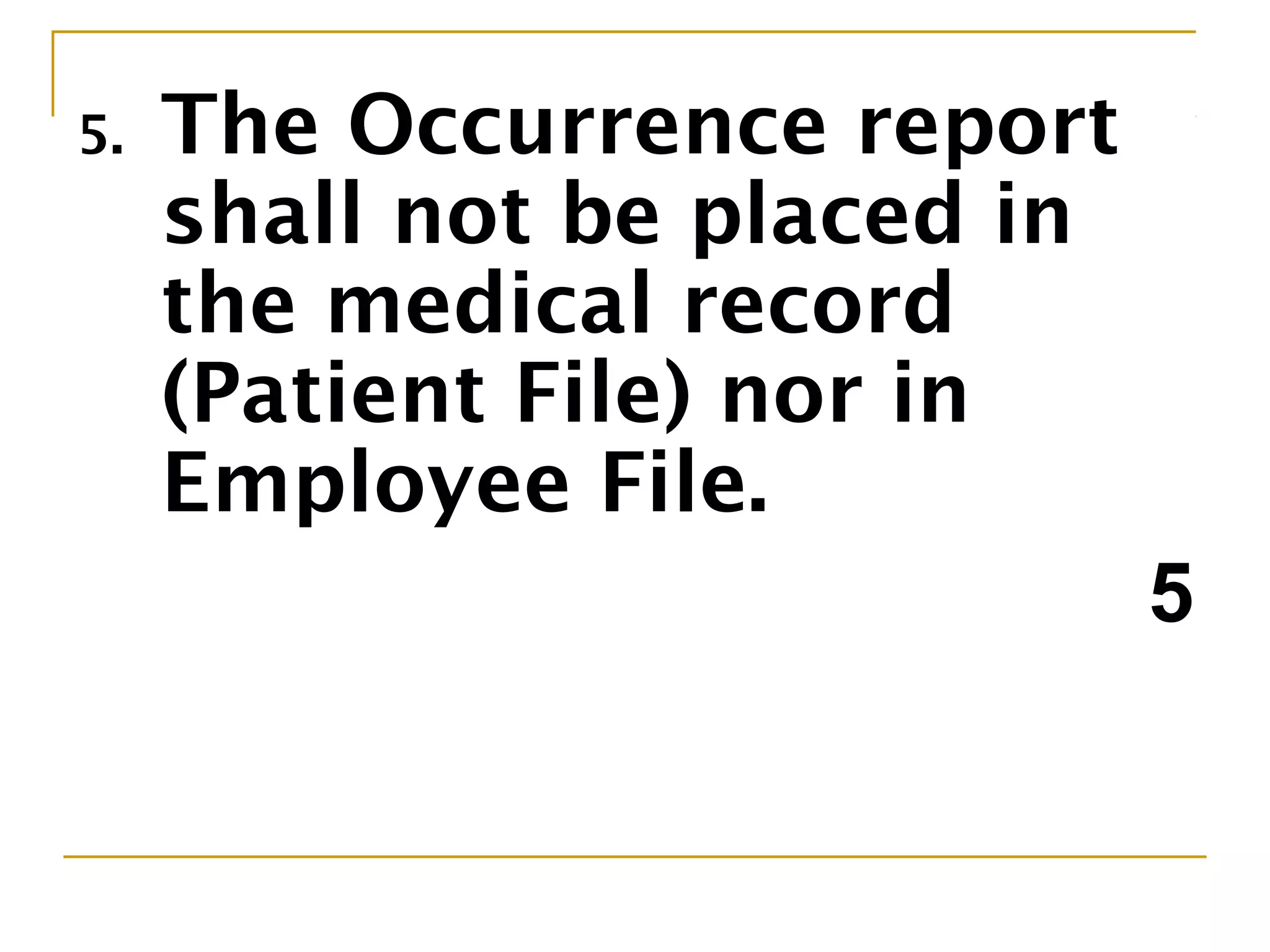 occurrence variance reporting | PPT