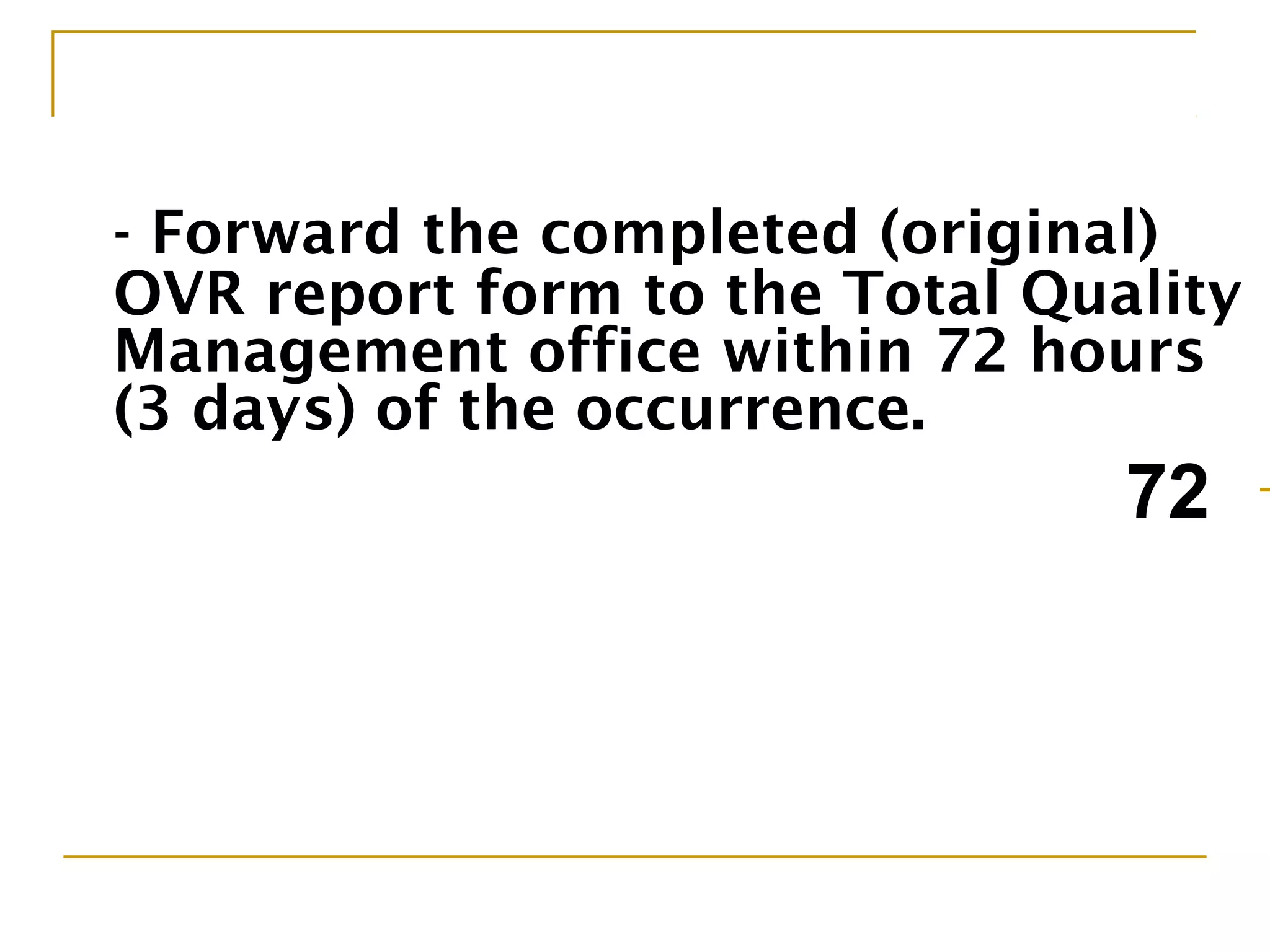 occurrence variance reporting | PPT