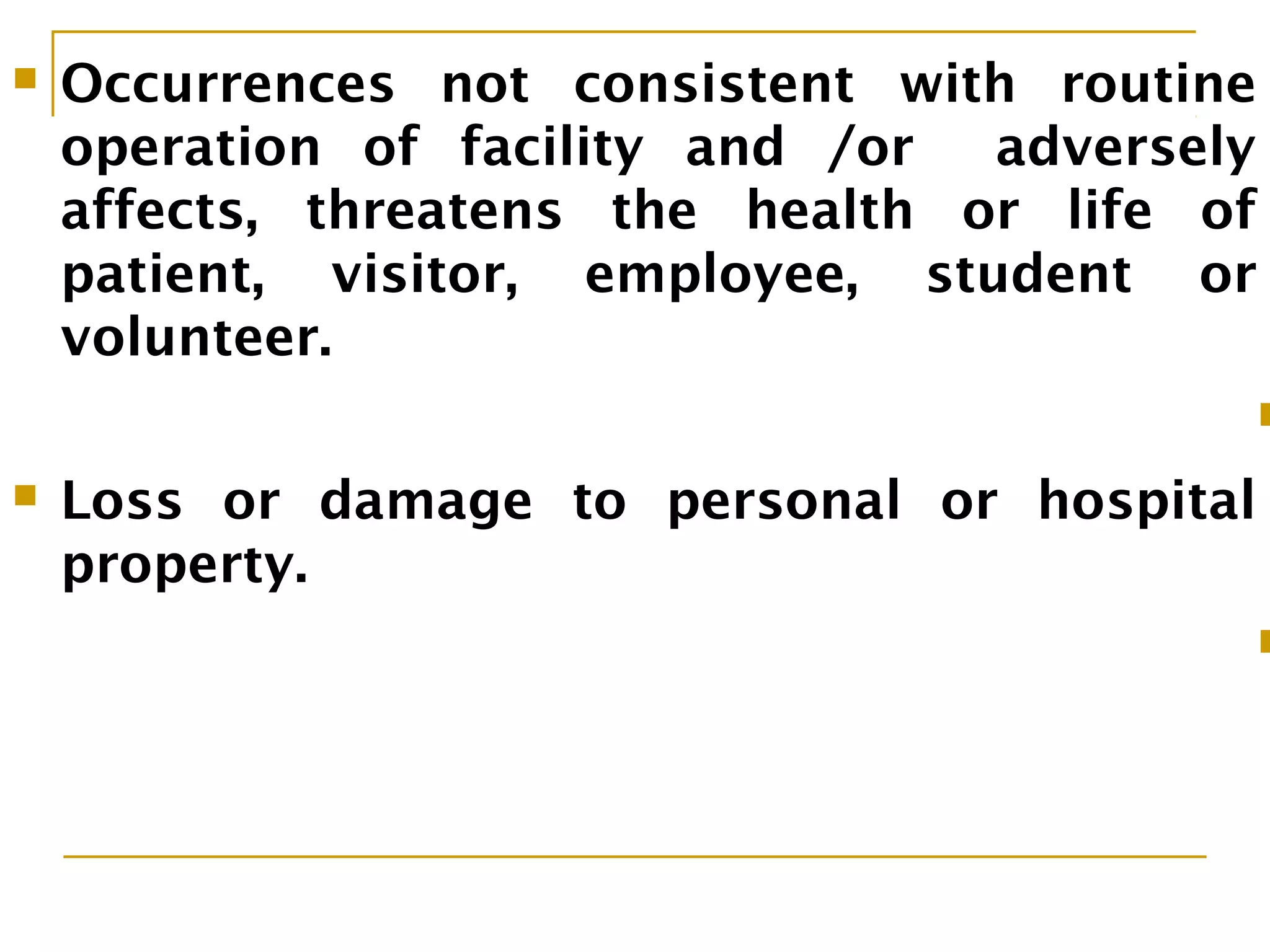 occurrence variance reporting | PPT