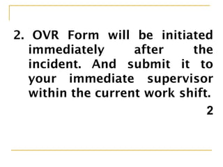 occurrence variance reporting | PPT