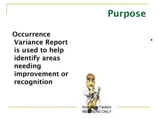 occurrence variance reporting | PPT