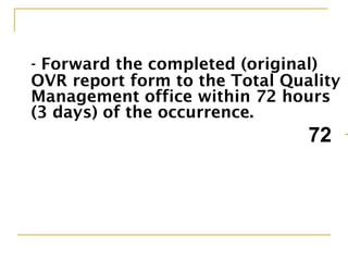 occurrence variance reporting | PPT