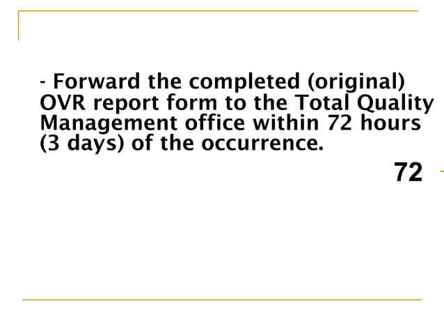 occurrence variance reporting | PPT