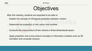 13 - Orthogonal Projection and Cross Product | PDF