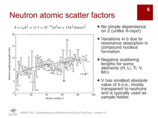 UCSD NANO106 - 13 - Other Diffraction Techniques and Common Crystal ...