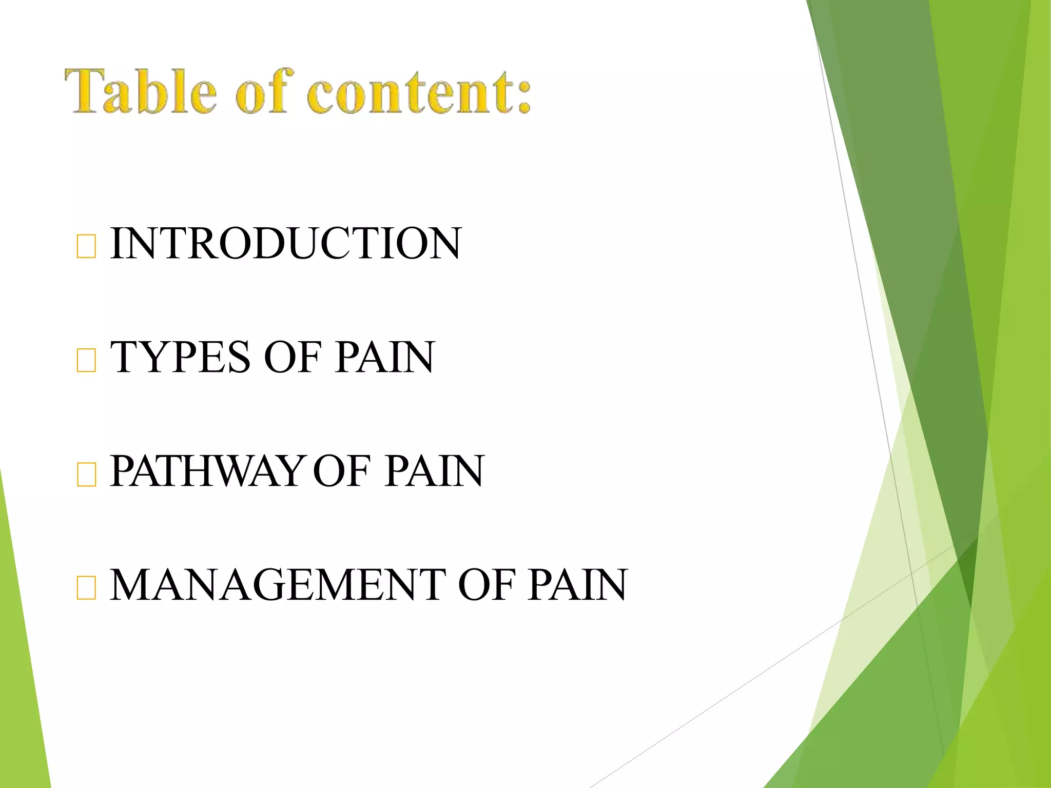 pain management | PPT