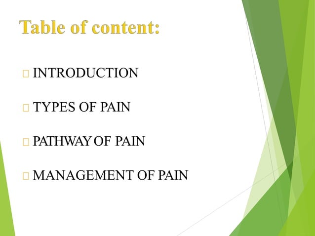 pain management | PPT