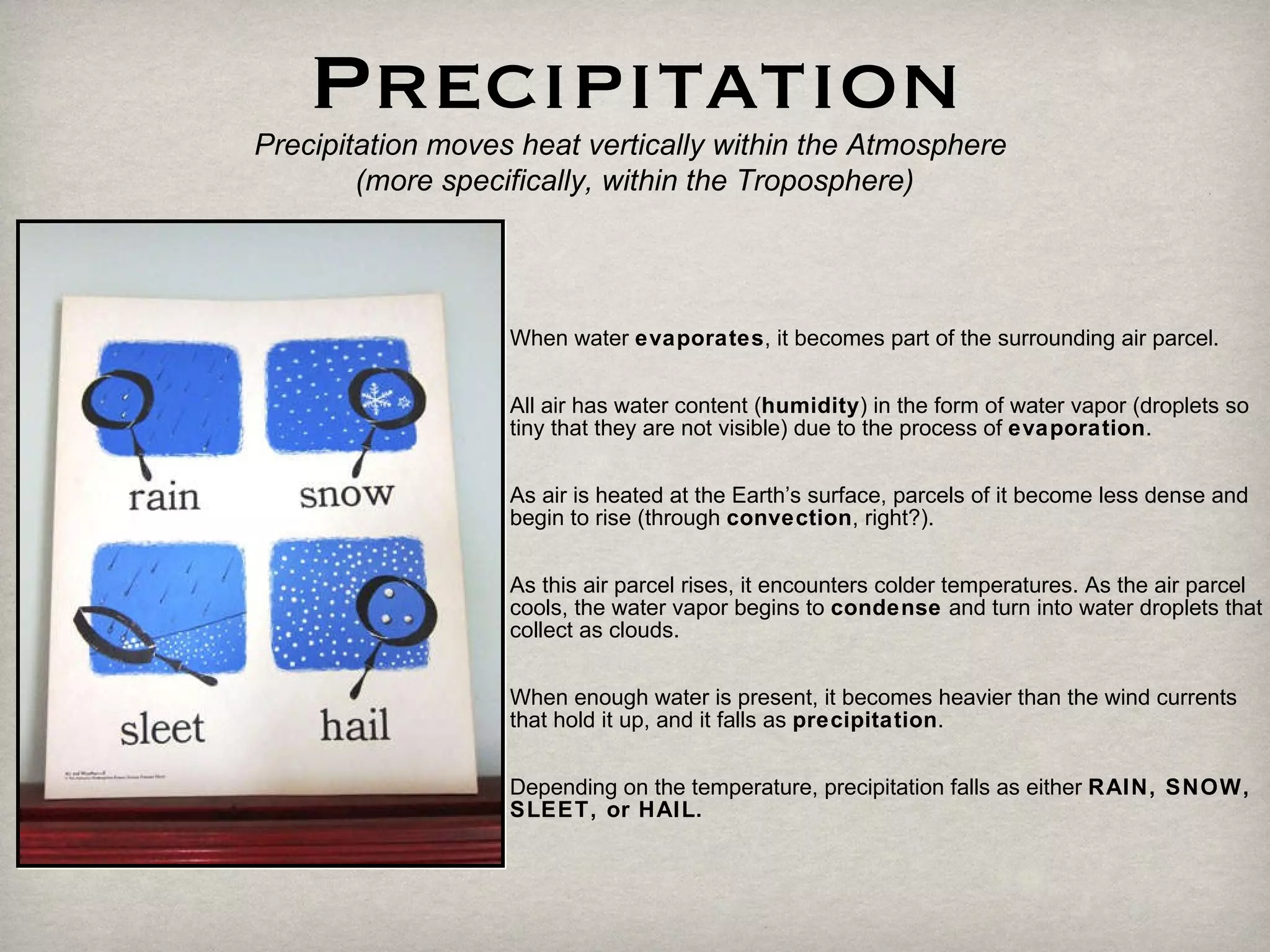#13 Precipitation & Weather Patterns | PPT | Weather | Science