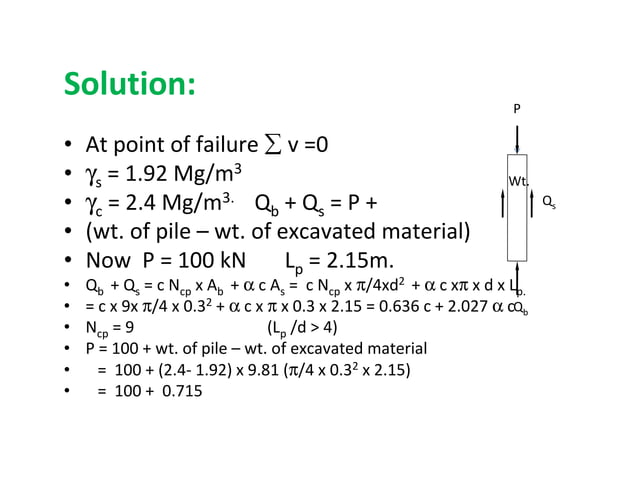 Problems on piles and deep footing | PDF | Civil Engineering Industry | Industries