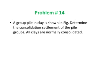 Problems on piles and deep footing | PDF