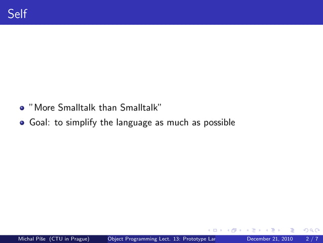 Prototype Languages | PDF | Programming Languages | Computing