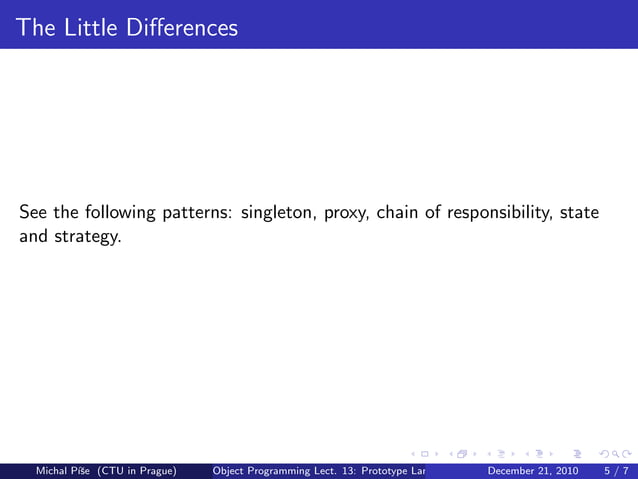 Prototype Languages | PPT