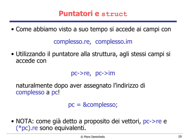 13 Puntatori E Memoria Dinamica | PPT | Programming Languages | Computing