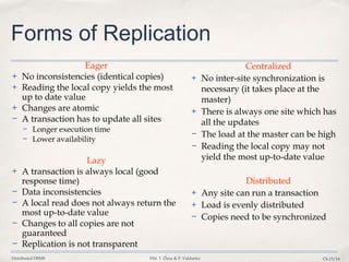 Database , 13 Replication | PPTX