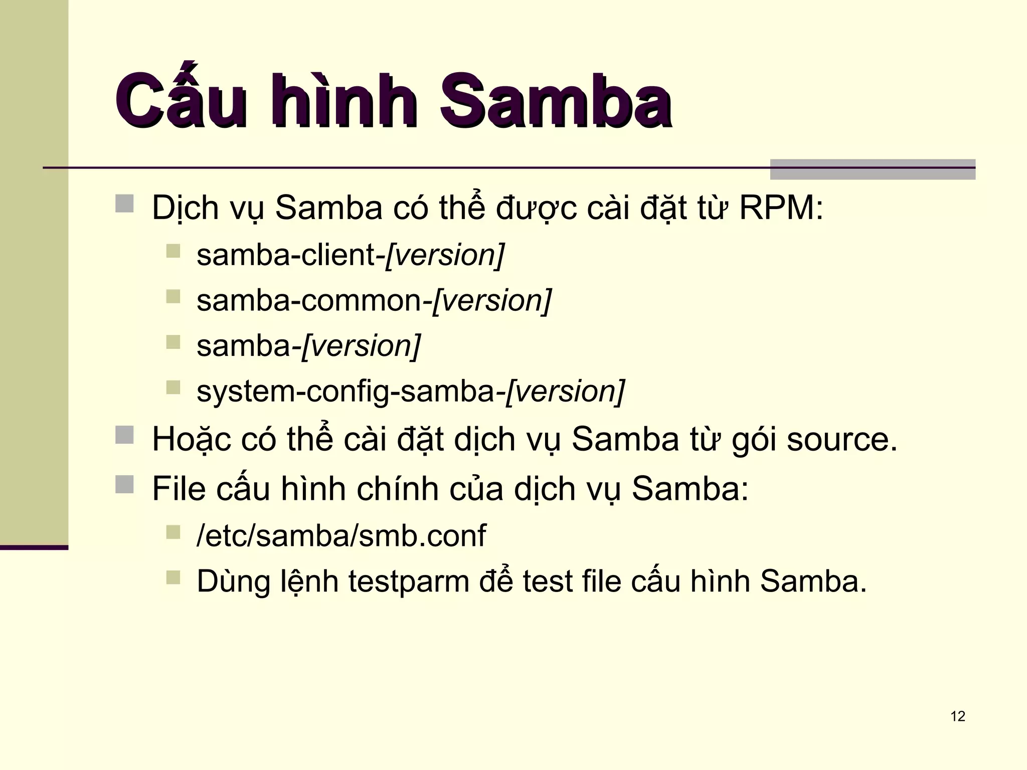 13 samba nfs server | PPT