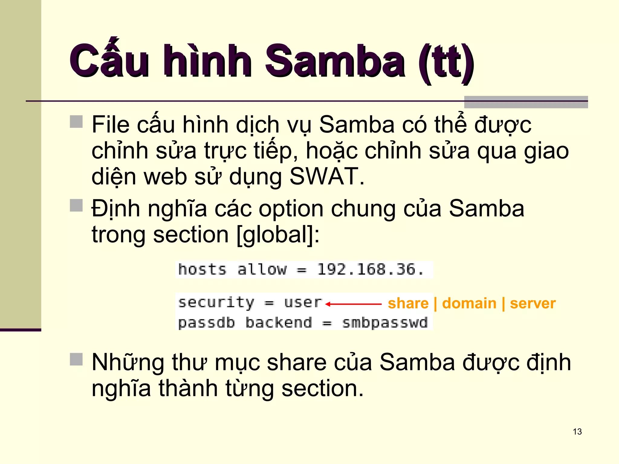 13 samba nfs server | PPT