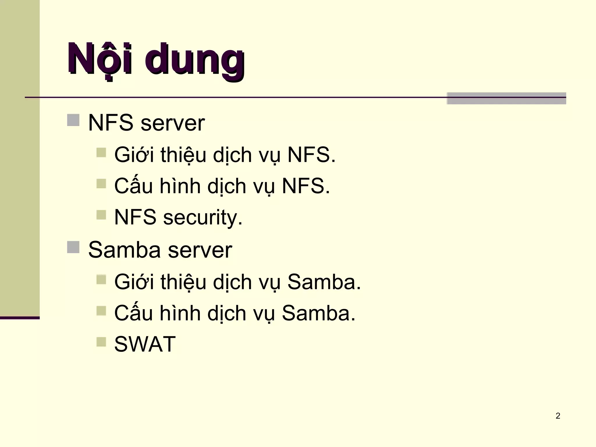 13 samba nfs server | PPT