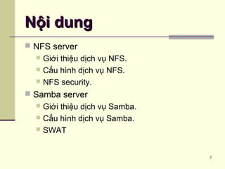 13 samba nfs server | PPT