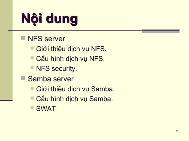 13 samba nfs server | PPT