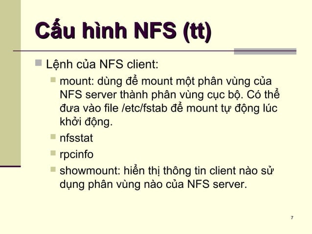 13 samba nfs server | PPT