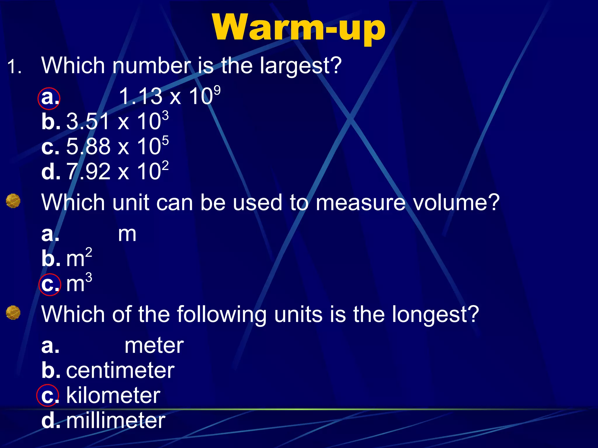 1-3 Scientific Notation | PPT