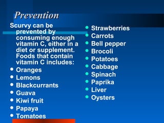 scurvy ~cabigas | PPT | Nutrition | Healthy Living