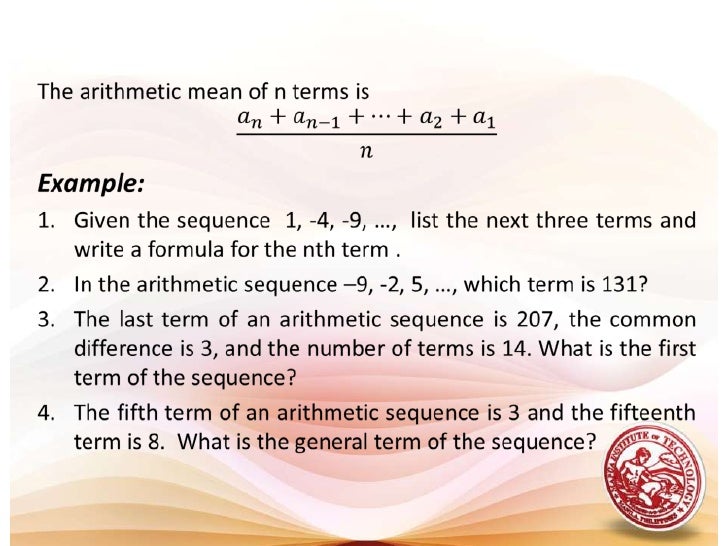 13 sequences and series