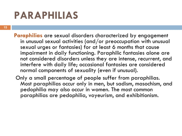 13 Sexual Disorders Ppt