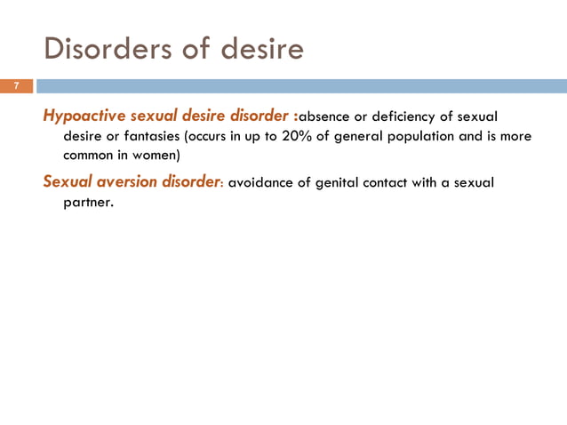 13 Sexual Disorders Ppt