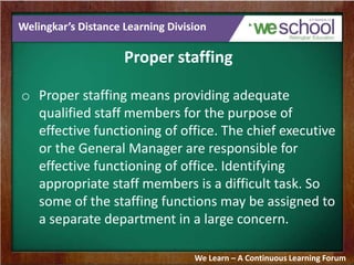 Staffing Rightly - Principles of Management | PPTX