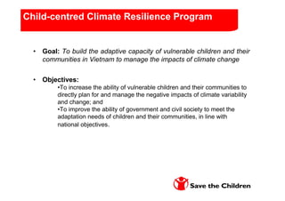 13. Save the Children - CCA program overview | PDF