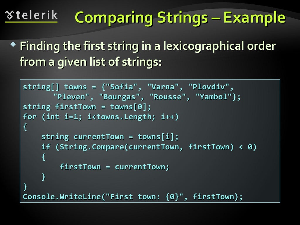 13 Strings and text processing