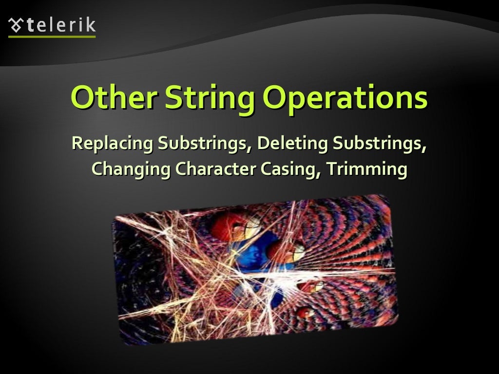 13 Strings and text processing