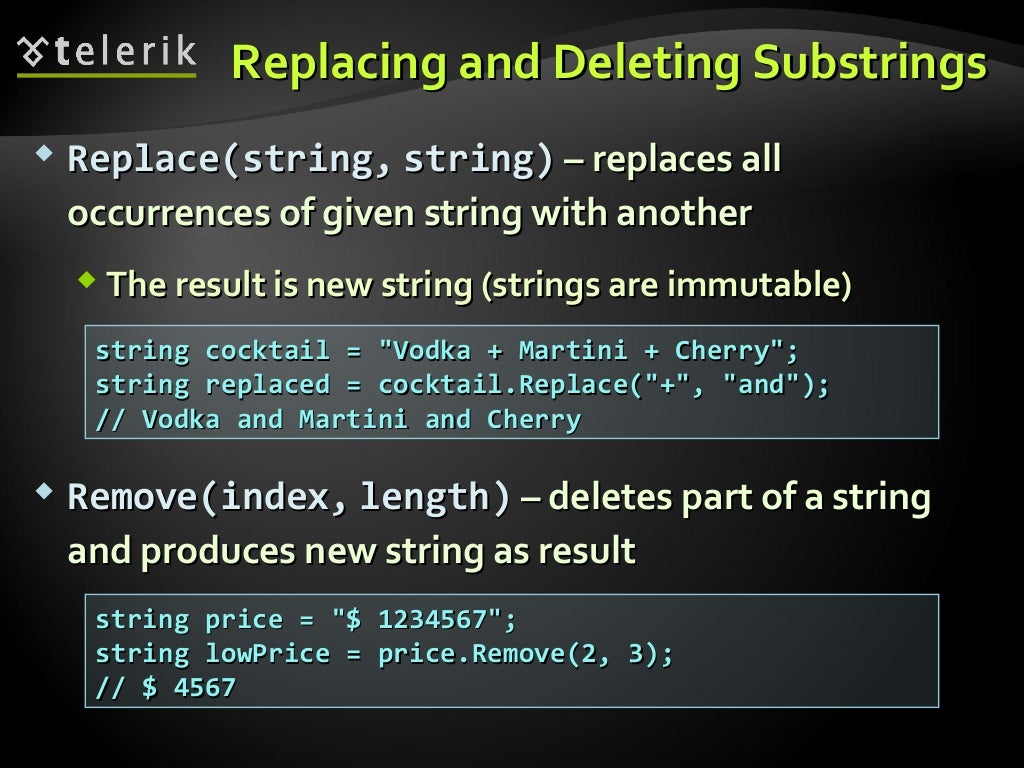 13 Strings And Text Processing