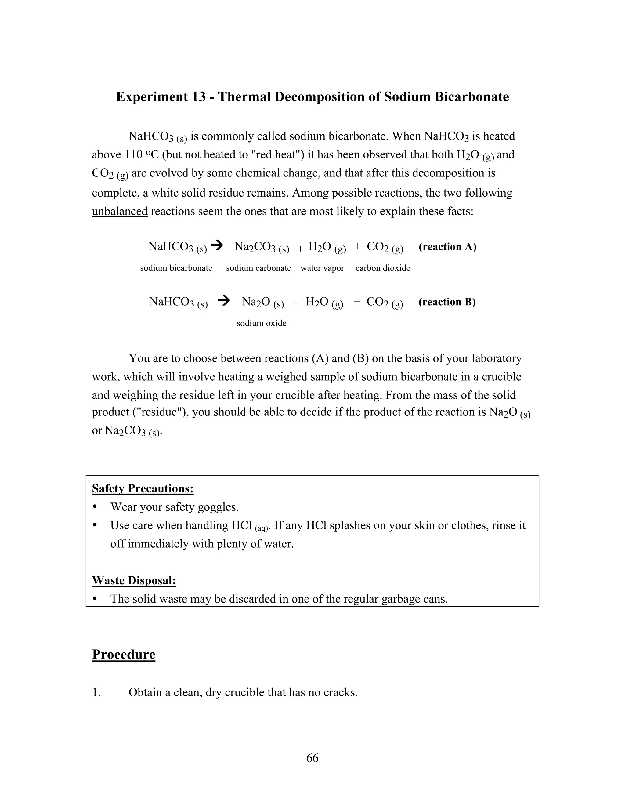 13 thermal-decomp-of-na hco3 (1) | PDF